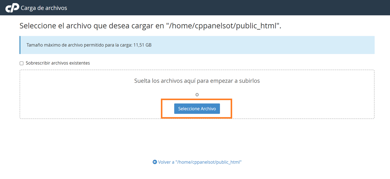 ¿Cómo cargar un archivo usando el Administrador de archivos? - SOLBUTEC S.A.C.